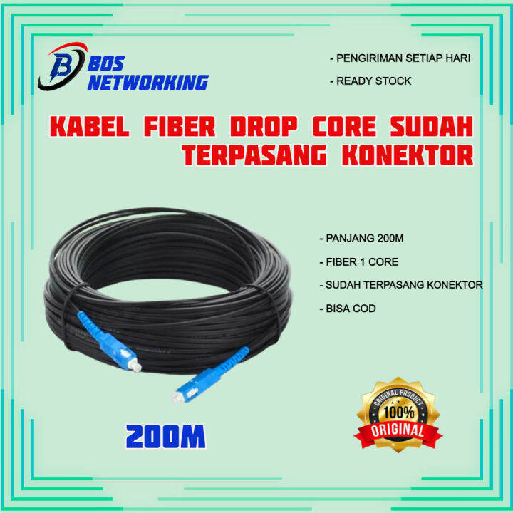 Kabel Fiber Optic Drop Core Panjang 200 Meter | Lazada Indonesia