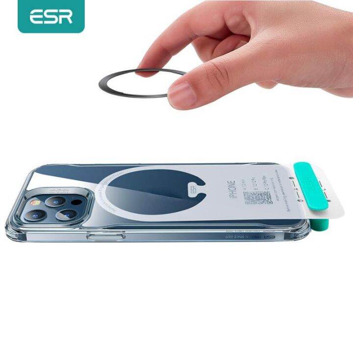 ESR Magnetic Ring For 13 12 11 Pro Max Metal Ring Sticker For S22 Ultra ...