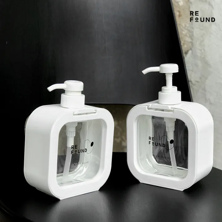 ReFound simple emulsion is divided into bottles and empty bottles of personalized hand sanitizer ...