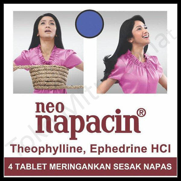 NEO NAPACIN ISI 4 Tablet OBAT ASMA / OBAT SESAK NAPAS / OBAT SESAK ...