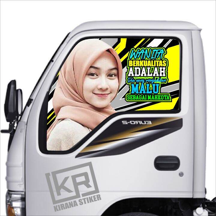 STICKER ONE WAY KACA PINTU MOBIL ELF STIKER VARIASI KACA ELF KODE ...