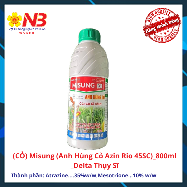 (CỎ) Misung (Anh Hùng Cỏ Azin Rio 45SC)_800ml _Delta Thụy Sĩ Trừ cỏ ...