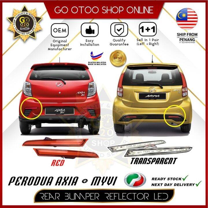 【PERODUA Myvi Icon G-Spec / Axia SE/Adv 2014 - Present】Rear Bumper ...