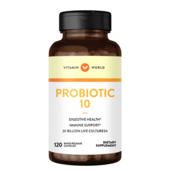 Vitamin World Probiotic Supplement (120 Rapid Release Capsule ...