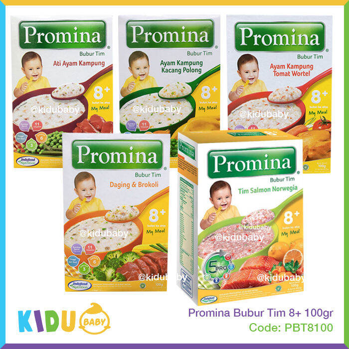 Promina Bubur Tim 8 bulan keatas 100gr Bubur Bayi Makanan Bayi Sehat ...
