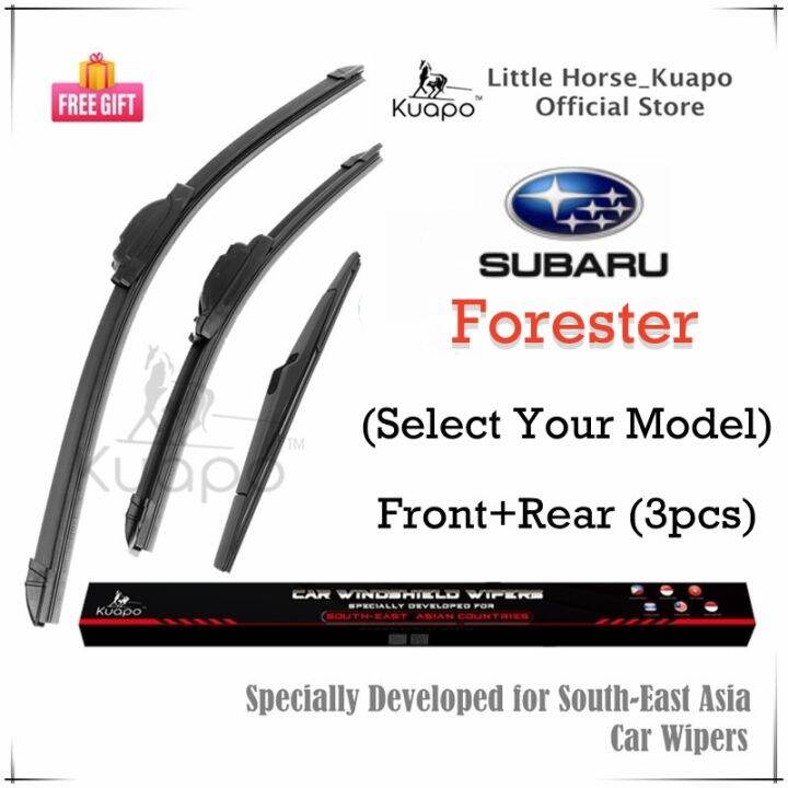 (Front+Rear 3pcs) Subaru Forester Wiper Blade Set for (Select Your ...