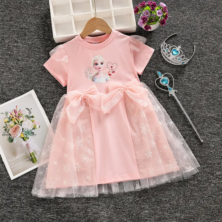 Frozen Princess ISA Dress Summer Girls 2022 Western Love Sand Dress ...