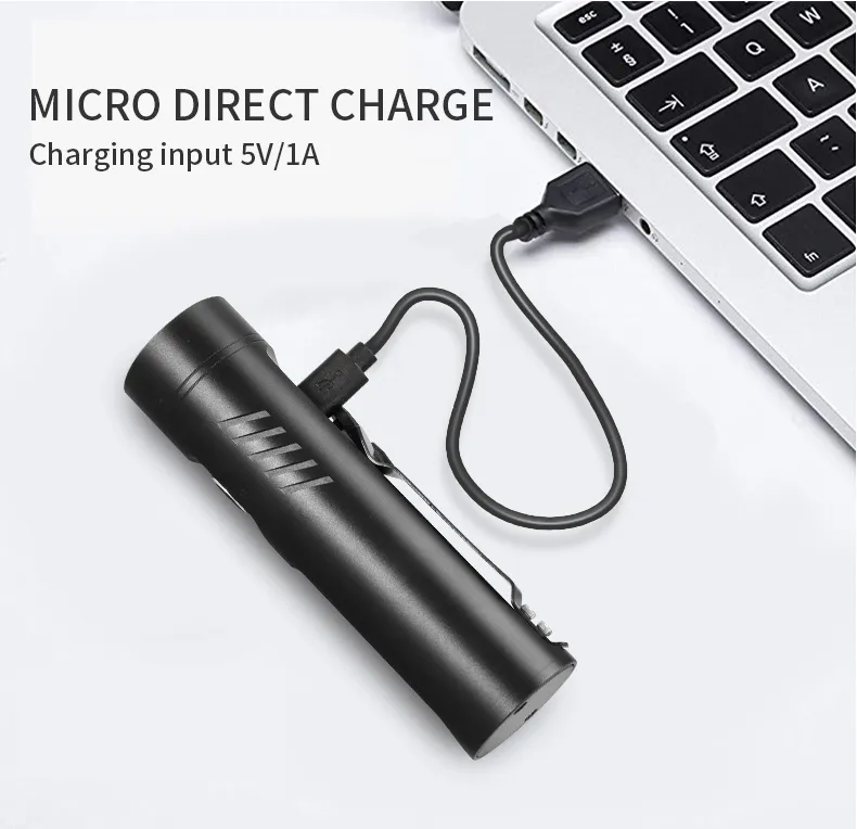 NEWBOLER 2400 Lumen Flashlight For Bicycle USB LED Bike Lights Aluminum Torch MTB Front Lamp ...