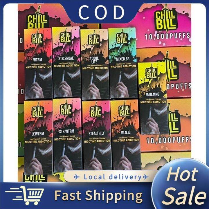 Local delivery 】 CHILL BILL 10000puffs 800mah GHW | Lazada PH
