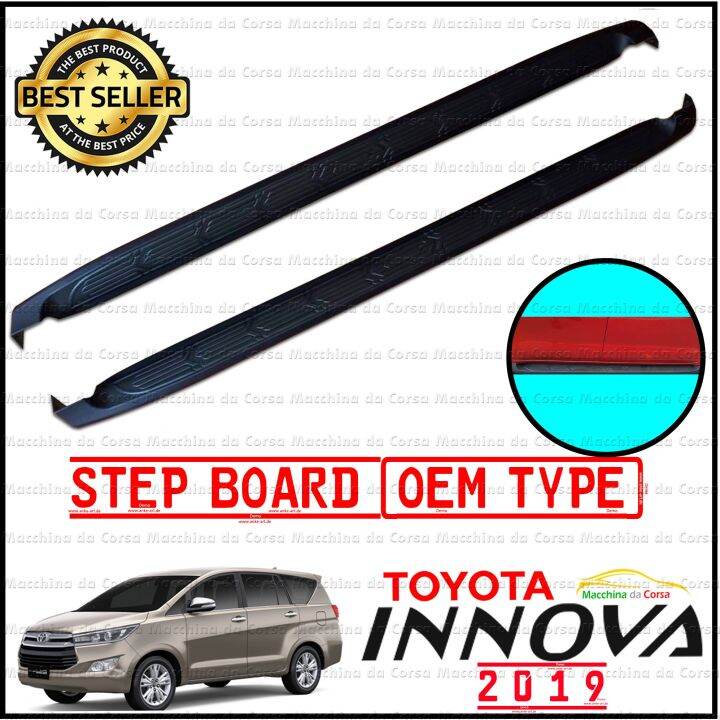 Toyota Innova 2019 OEM Step Board / Stepboard Black | Lazada PH