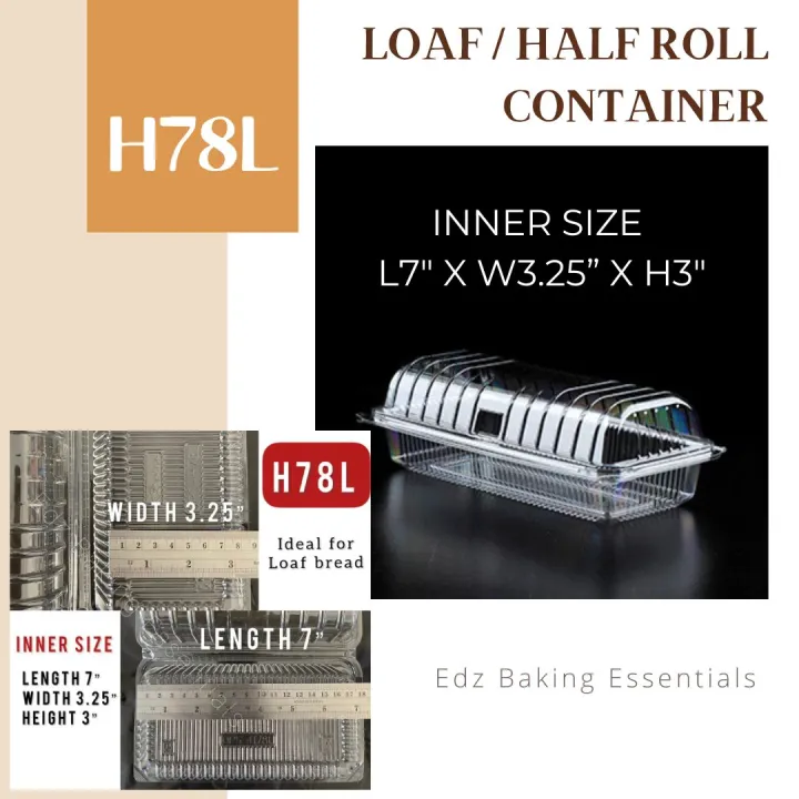 H78L Half-Roll/Loaf Clamshell Container (10pcs) | Lazada PH