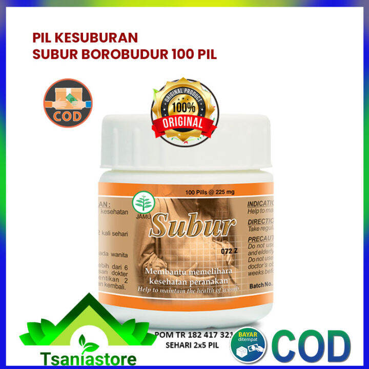 pil Subur Borobudur - PIL SUBUR BOROBUDUR 100 PIL - HERBAL PROMIL ALAMI ...