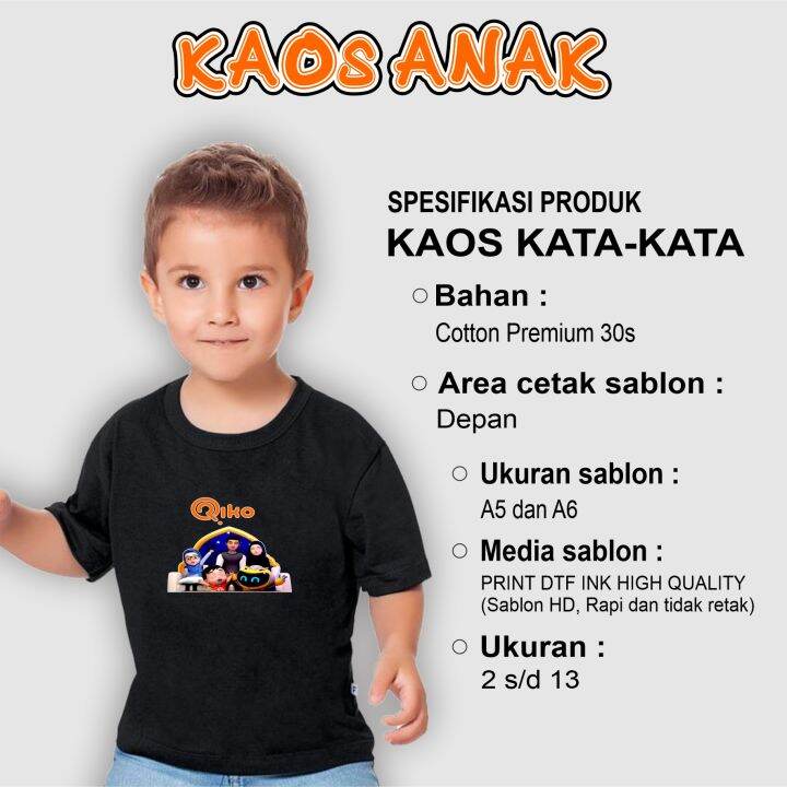kaos anak Riko the series "RIKO SEKELUARGA" Cowo/Cewe - DuoFullo ...
