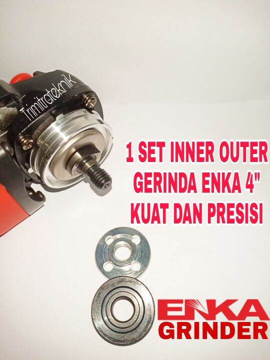 [SATU SET] Sparepart Mur Ring Nut M10 Gerinda Tangan Inner Dan Outer ...