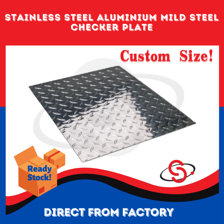 SCM Checker Plate Chequered Sheet Diamond Tread Plate Metal Stainless ...