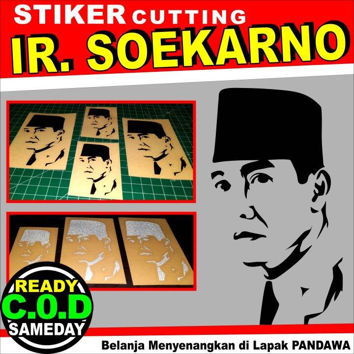 Stiker Cutting Reflektive : " IR. SOEKARNO " | Lazada Indonesia