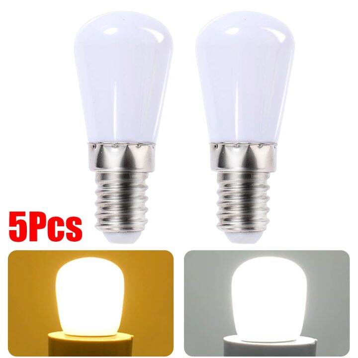 5pcs LED Refrigerator Bulb E14 Mini Screw Bulb Cabinet Light Sewing ...