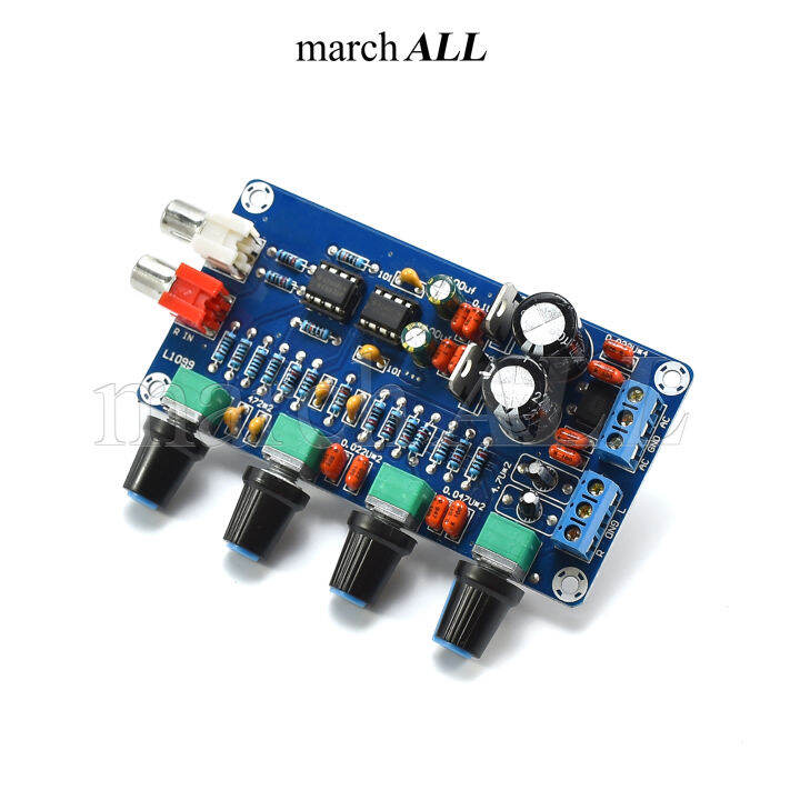 Marchall ปรี แอมป์ NE5532 ชุดลงอุปกรณ์ สเตอริโอ ปรับทุ้ม กลาง แหลม โทน ...