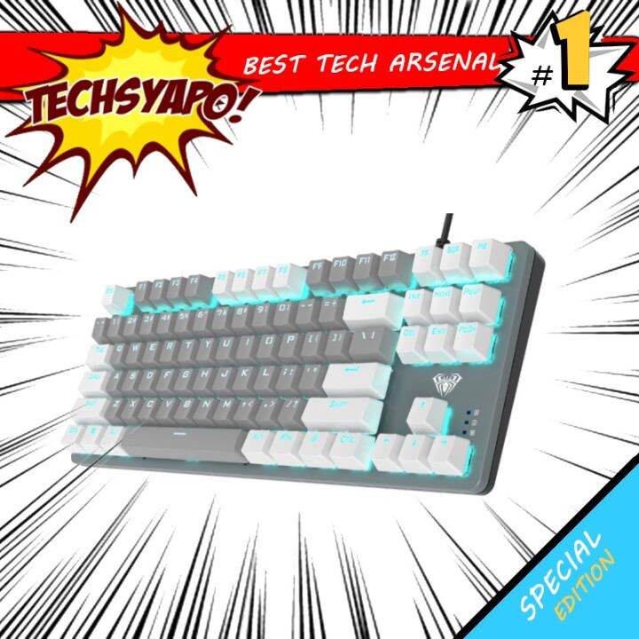 AULA F3287 Wired TKL Rainbow Mechanical Gaming Keyboard | Lazada PH