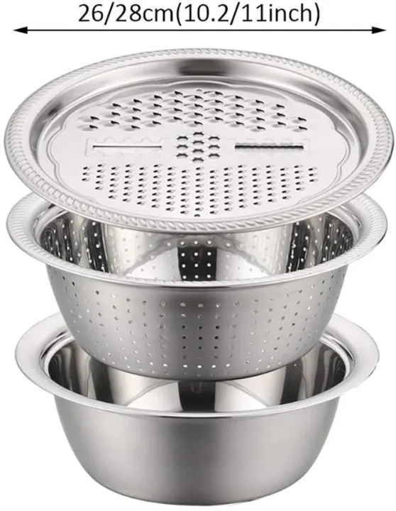 Multifunctional 3-in-1 Stainless Steel Sink with Grater, Cheese Grater ...
