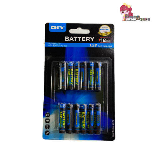 ถ่าน MR.DIY Battery 1.5v AAA RO3-12B 12 ก้อน | Lazada.co.th