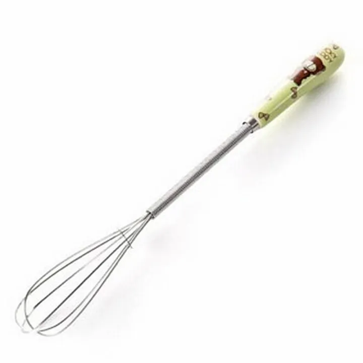 Blowing Chic New Handle Whisk Stainless Steel Kitchen Mixer Spherical ...