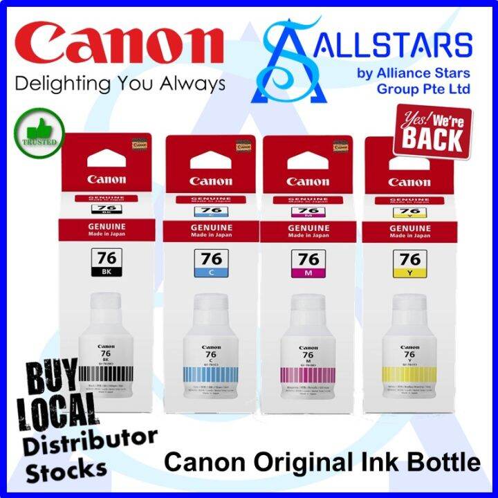 (ALLSTARS : We are Back) Canon GI-76 Original Ink Bottle (choice of GI ...