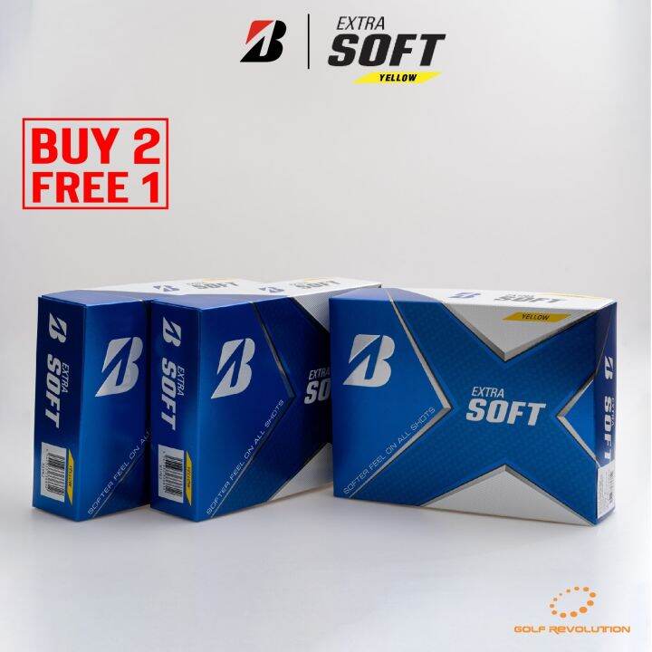 ลูกกอล์ฟ Bridgestone Golf - Extra Soft Yellow ซื้อ 2 แถม 1, Price: 940 ...