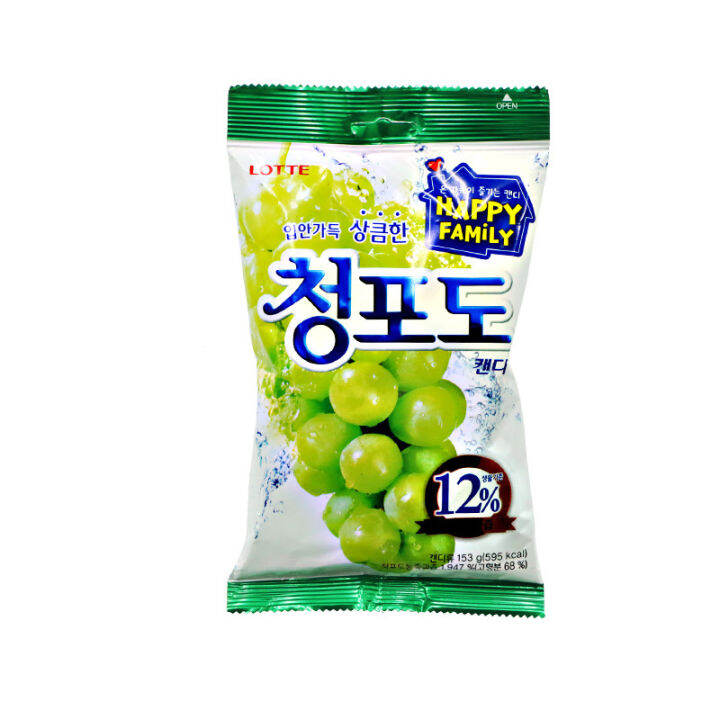 MIRTHE (A Piece) South Korea imports LOTTE Lotte Green Grape Hard Candy ...