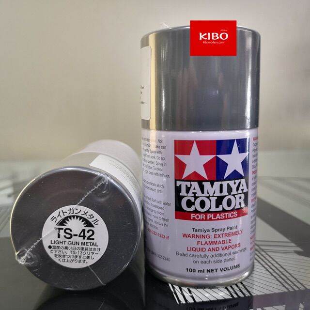 CDF สีสเปรย์ ทามิย่า Tamiya TS-42 light gun metal สีกันเมทัลอ่อน สีพ่น ...