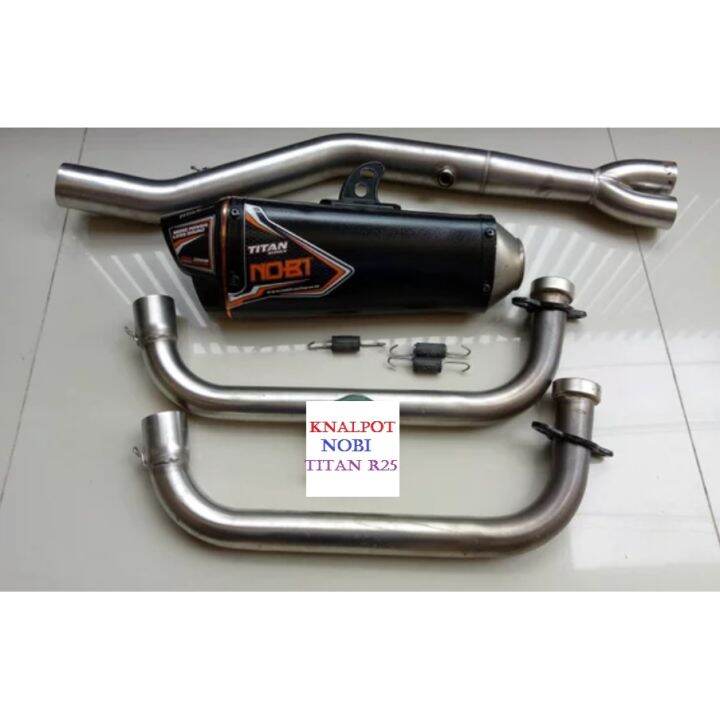 knalpot nobi titan series full system yamaha r25 | Lazada Indonesia