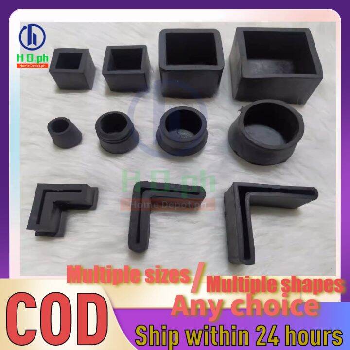 【Local Delivery】 HEAVY DUTY Black Rubber Footings Chair Table Foot Caps ...