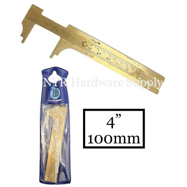 Brass Vernier Caliper 100mm ( INCH / MM ) Brass Mini Vernier Caliper ...