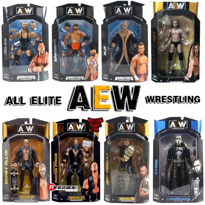 6'-7'Rare WWE/AEW /WWF/WCW Figure Collection PVC All Elite Wrestling ...