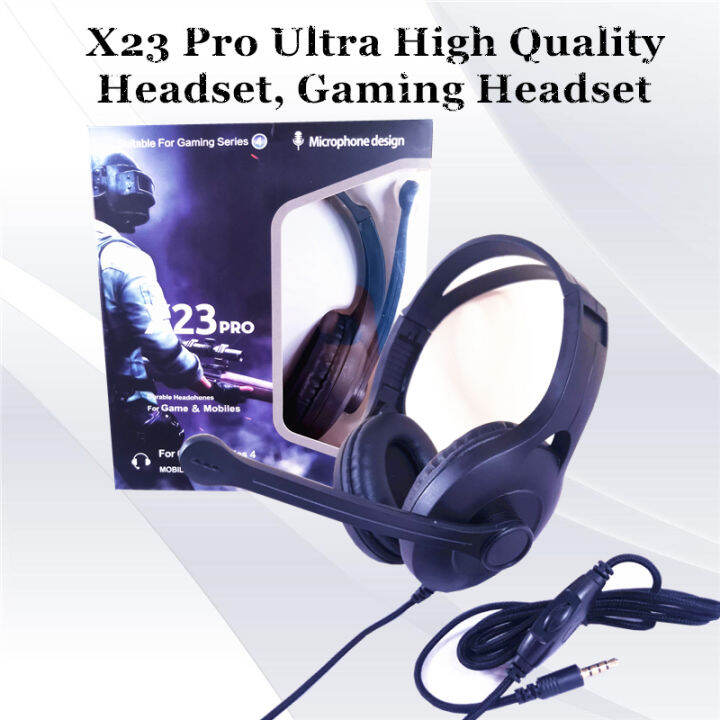 X23 PRO GAMING HEADPHONE WIRED HEADSET HEADPHONE WITH MICROPHONE | Lazada PH