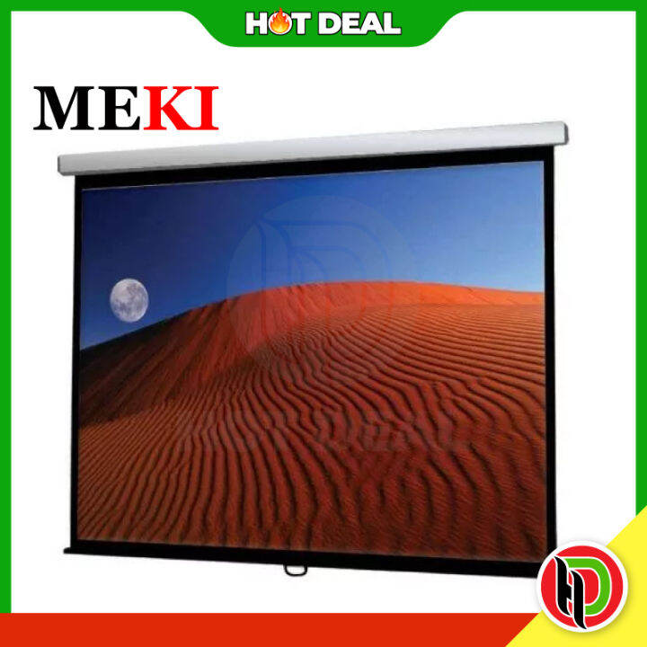Hotdeal Meki 70 x 70 ( 6 x 6 ) Manual Projector Wall Screen - Matt ...