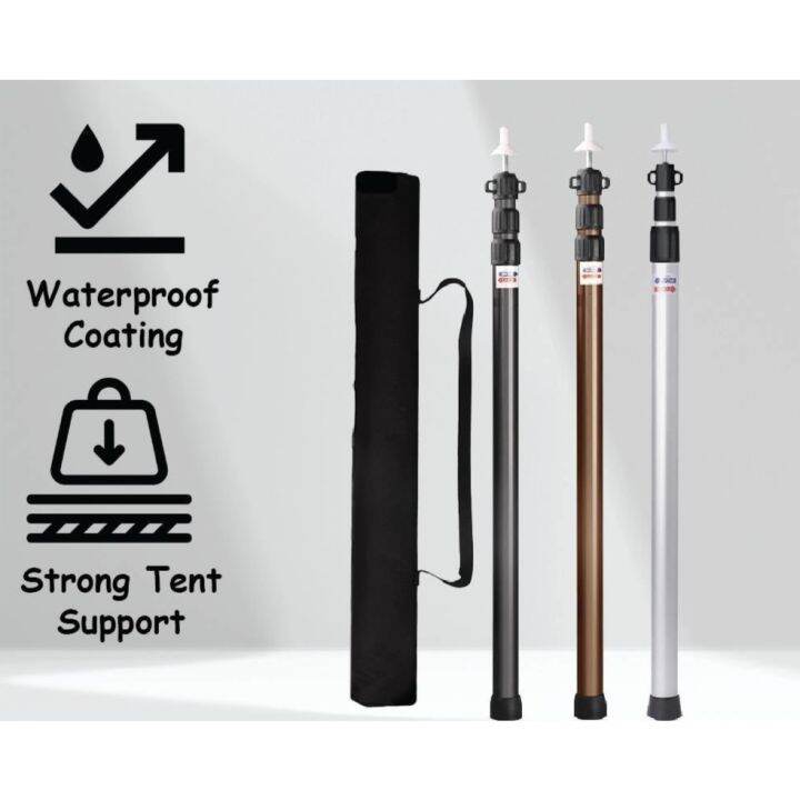 Flysheet Tarp Pole Camping Tent Pole Rod Outdoor Batang tiang khemah ...