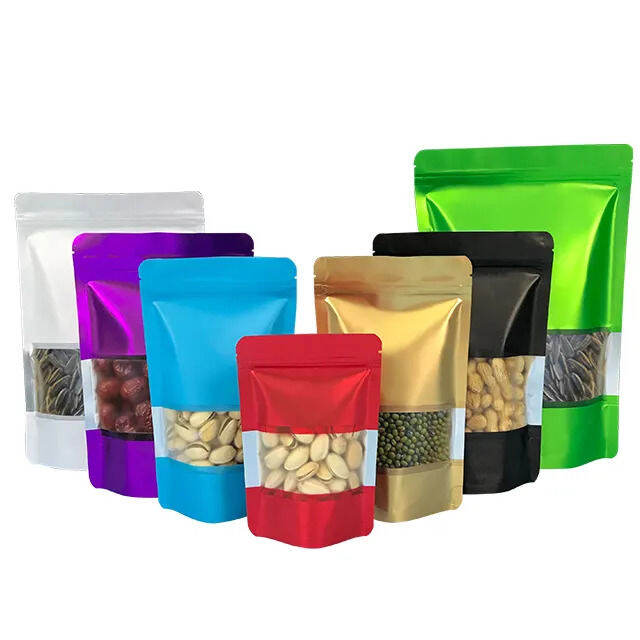 Custom Accepted Resealable Stand Up Ziplock Plastic Pouch Aluminum Foil ...