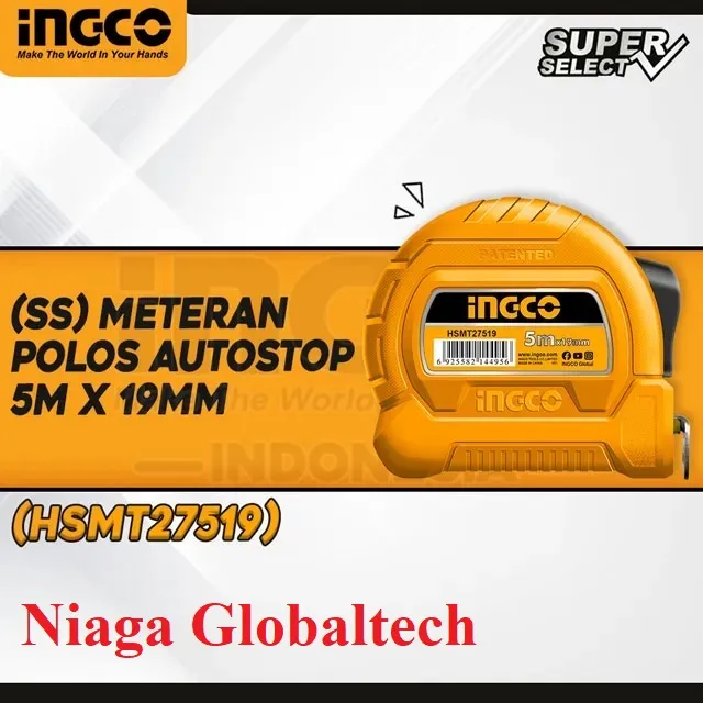 INGCO METERAN POLOS AUTOSTOP 5METER MEASURING TAPE INGCO | Lazada Indonesia