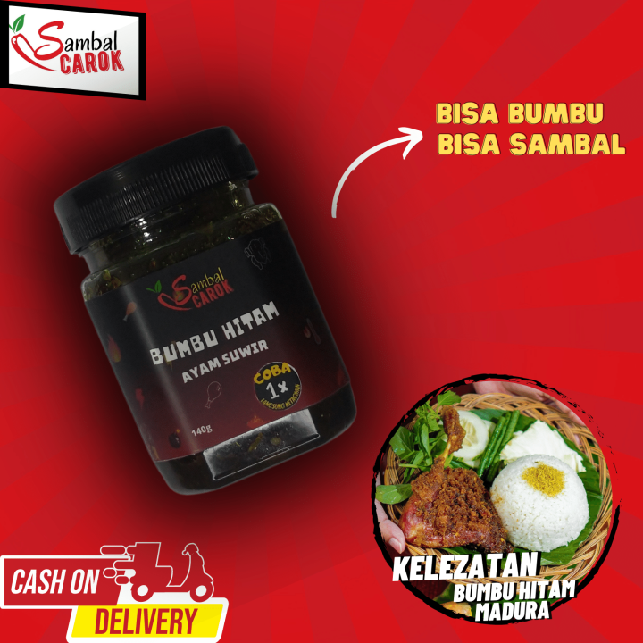 bumbu hitam madura ayam suwir bumbu hitam sambal ireng | Lazada Indonesia