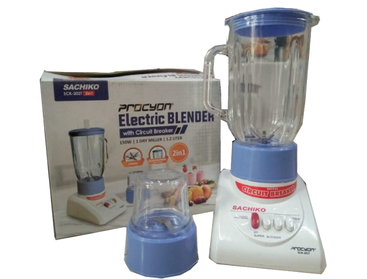 Blender Kaca 2 in 1 Procyon Electric Blender 6 Mata Pisau - SACHIKO ...