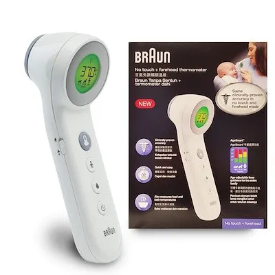 BRAUN BNT 400 (NO TOUCH) FOREHEAD THERMOMETER | Lazada