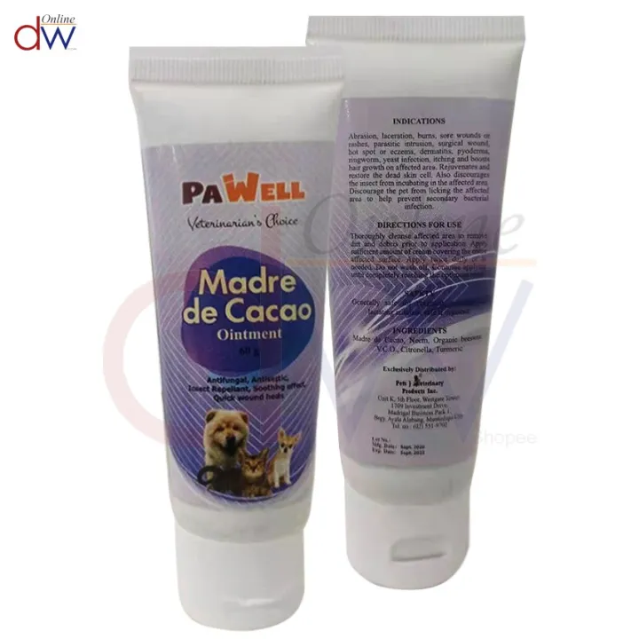 PAWELL Madre de Cacao Ointment Anti-fungal 60g for Dog & Cat | Lazada PH
