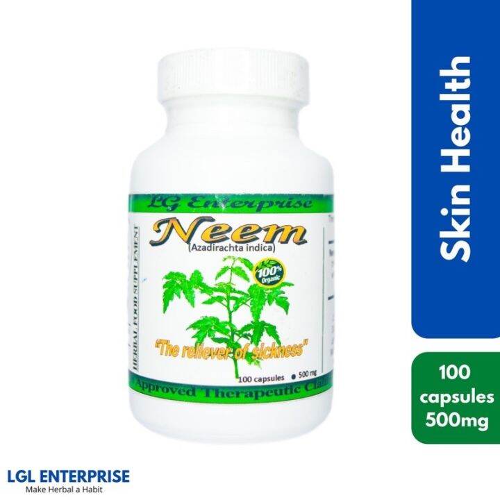 Neem - Prevents Leprosy Eye Disorder Intestinal Worms Skin Ulcers - 100 ...