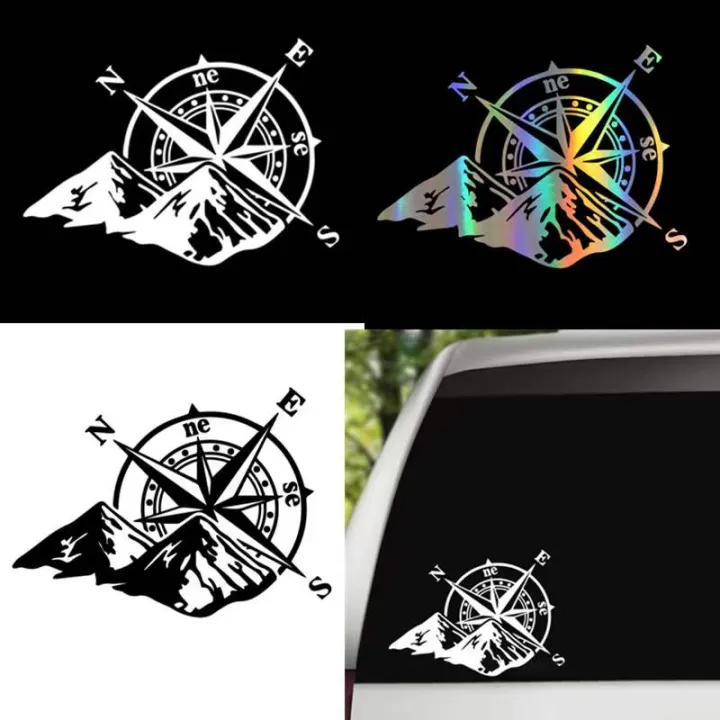 Compass Navigation Mountain Car Stickers Auto Body Stickers Styling ...