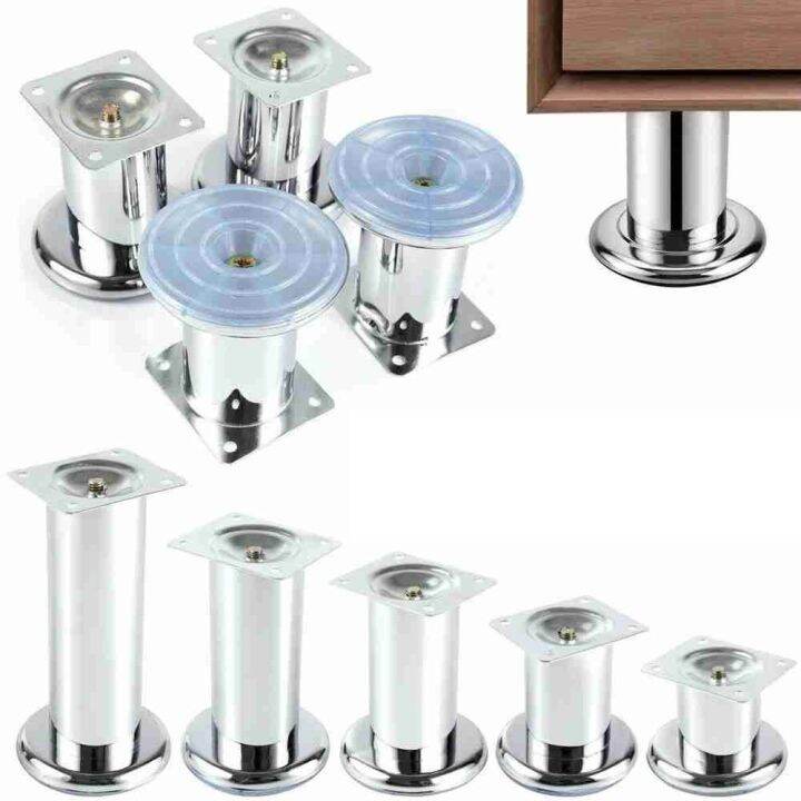 JIJES 1pcs Silver Straight Tube Wardrobe Bed Support Stand Living Room ...