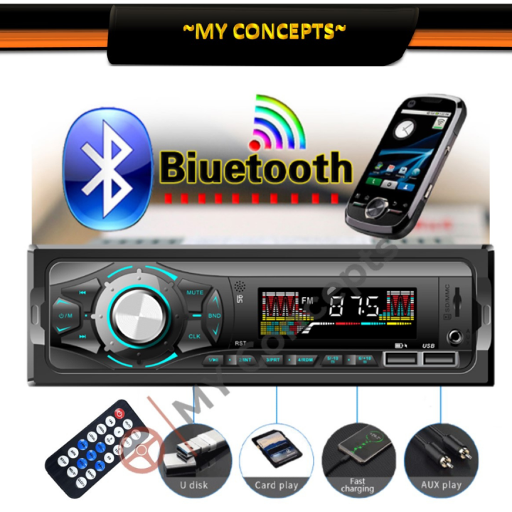 Car Bluetooth Radio Stereo Head Unit Player MP3/USB/SD/AUX-IN/FM | Lazada
