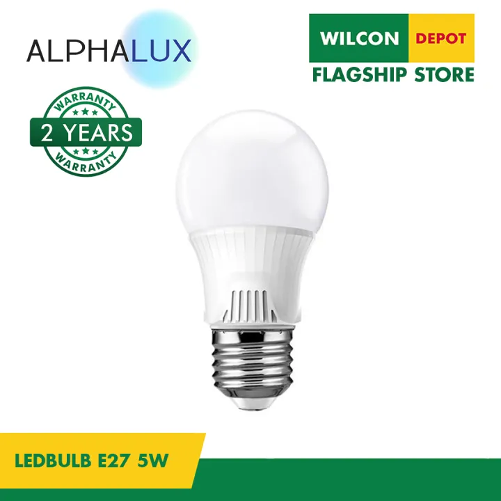ALPHALUX 5W Warm White 3000K Ledbulb A50 WM L-BL-0820/L-BL-0840 by ...