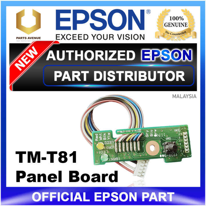 EPSON TM-T81 Panel Board Assembly TM-T81 Thermal Printer (2117040) - Original Printer Gear Epson ...