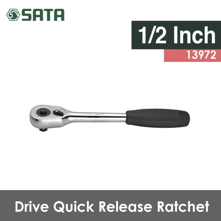 1/2'' DRIVE QUICK-RELEASE RATCHET 13972 SATA TOOLS | Lazada Indonesia